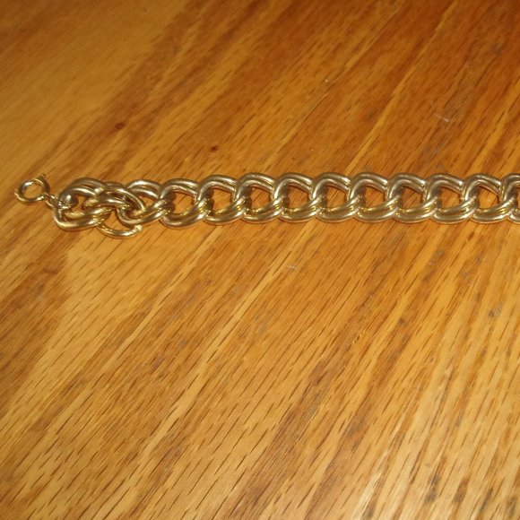 Jewelry | Bracelet Gold Tone Double Link Chain | Poshmark